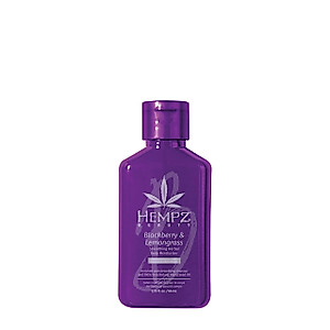 Hempz Body Lotion - Blackberry & Lemongrass Daily Moisturizing Cream, Shea Butter Hand and Body Moisturizer - Hemp Lotion - Skin Care Products, Hemp Seed Oil - Mini, 2.25 oz.