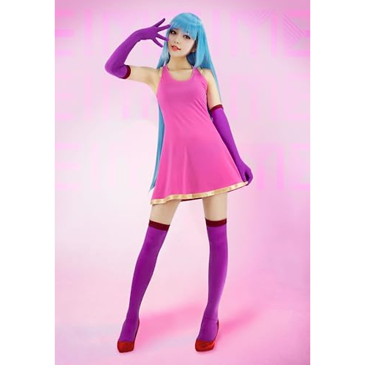 C-ZOFEK Women's Cosplay Dress with Gloves and Stockings (Large)