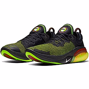 Nike Men's Joyride Run Flyknit Running Shoes (13, Black/White/Electric Green/Kumquat)