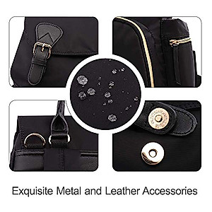 Baby Diaper Bag Backpack with Stroller Hooks, Pipi bear Multi-function Stylish Travel Diaper Back Pack for Mom and Dad, Baby Changing Bag, Maternity Nappy Bag for Boys and Girls, Large Capacity, Black