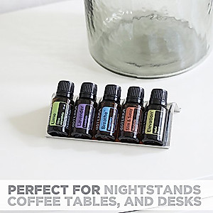 Simply Shelf Essential Oil Storage Organizers - 9pc Expandable Set - Essential Oil Holders for Drawer Storage & Tabletop Display - Holds 45 Oil Bottles (5-15mL)