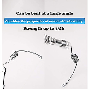 JOTOUCH 6 Coil Portable Mini Elastic Fishing Rod Aluminum Alloy Handle Fishing Pole for River, Lake, Reservoir, Ice Fishing and So On