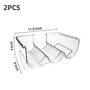 Lechay Plastic Stackable Water Bottle Holders, Water Bottle Organizer Wine and Water Bottle Organizer for Kitchen Cabinets Countertop (Plastic-1 PC)