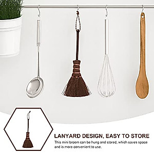 Cabilock Tea Ceremony Brush Natural Whisk Sweeping Hand Handle Broom Soft Straw Broom for Indoor Outdoor Dustpan Keyboard Cleaning Tool