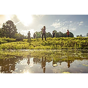 Abu Garcia 5’6" Ike Dude Youth Fishing Rod and Reel Spincast Combo, 2-Piece Rod, Size 6 Reel, Right Handle Position