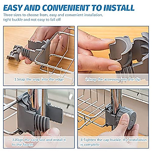 Quimoy Sponge Holder for Kitchen Sink,Sponge Holder Over Faucet Kitchen Sink Caddy Organizer, Faucet Drainage Shelf, Stainless Steel Detachable Hanging Faucet Drain Rack for Kitchen Bathroom