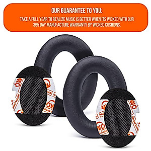 WC Upgraded Replacement Ear Pads for Bose QC15 Headphones Made by Wicked Cushions- Supreme Comfort - Compatible with QC25 / QC2 / AE2 / AE2i / AE2W - Extra Durable | (PU Leather)