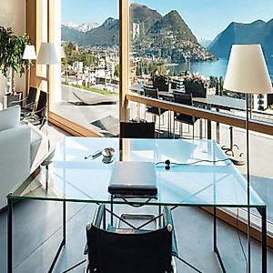 Dulles Glass 60" Square Glass Table Top - Tempered - 1/4" Thick - Flat Polished Glass - Eased Corners