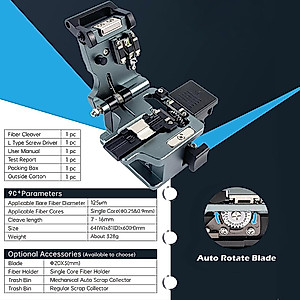 D YEDEMC 2024 New Mode 9C+ High Precision Fiber Cleaver with 24 Surface Blade and 3 in 1 Fiber Holder Automatic Return Knife FTTH Tooll