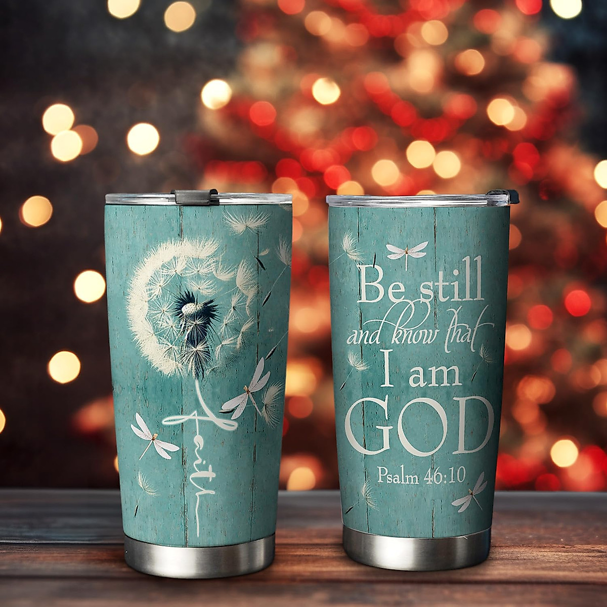 20oz Faith Dandelion Dragonfly Tumbler Cup, Insulated Travel Cup with Lid, Coffee Thermos for Women, Gifts for Women, Birthday Gifts for Mom, Daughter, Sister, Friends, Girlfriends, Coworker