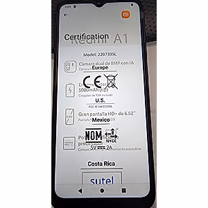 Xiaomi Redmi A1 Unlocked 4G Volte Cellphone,2GB RAM + 32GB ROM,6.52" Display, 8MP Camera,5000mAh Battery with 10W Fast Charging Smartphone (Black)