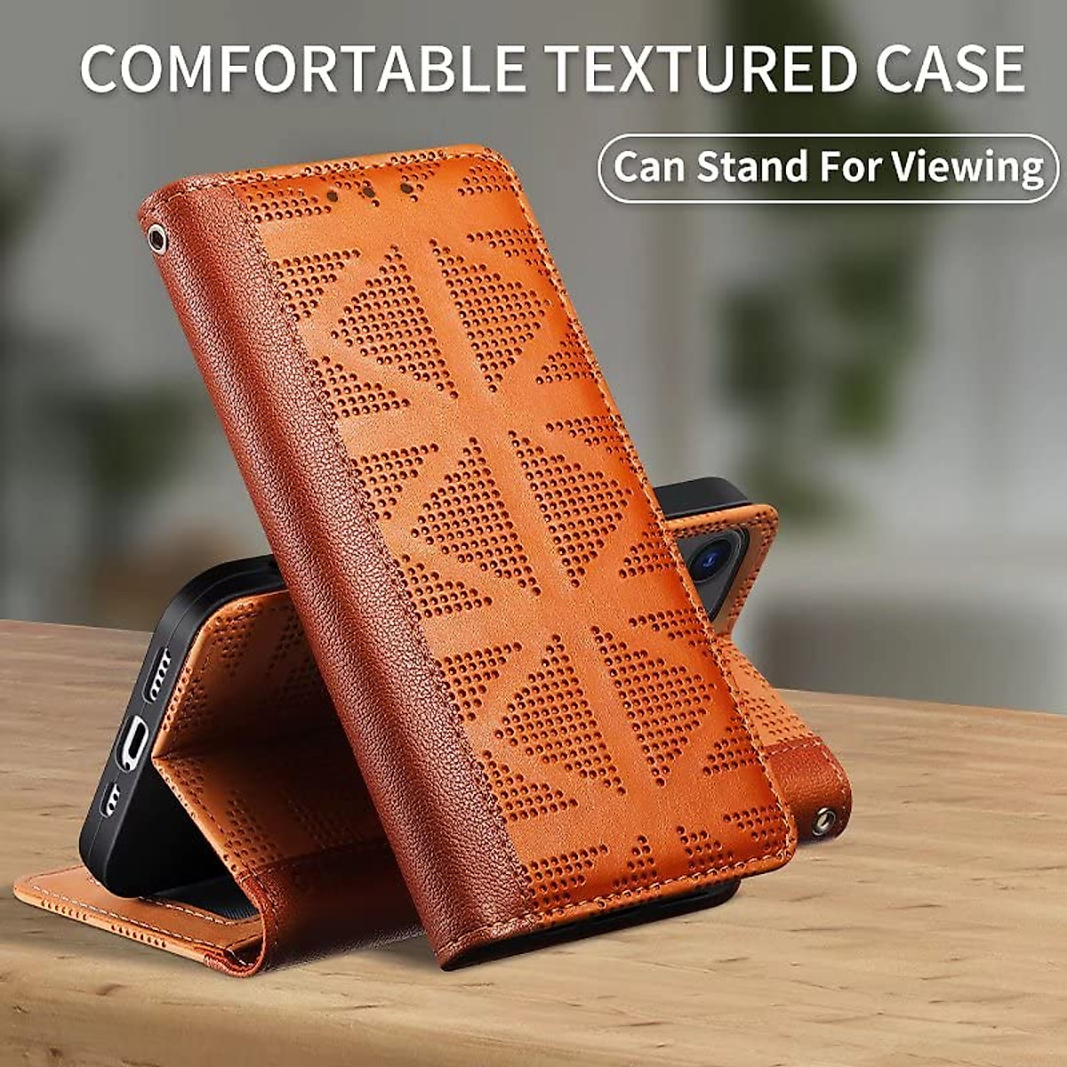 YukeTop Case for Oppo Reno2, PU Leather Flip Folio Wallet Cover, with Card Slots, Case Cover for Oppo Reno2.(Brown)