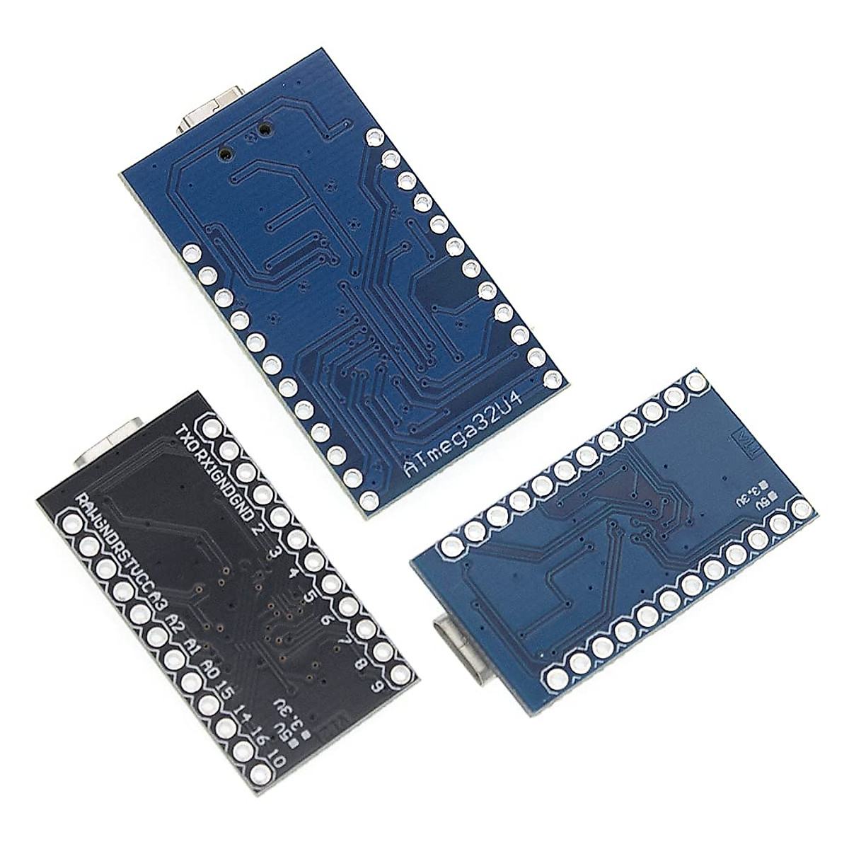 Pro Micro with The bootloader Black/Blue ATmega32U4 5V/16MHz Module Controller Mega32U4 Leonardo Suitable arduino-Micro USB 3-18V