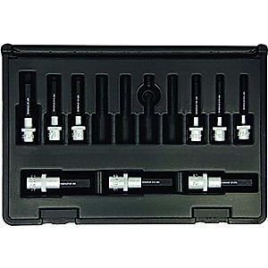 Bondhus 30299 Socket Hex Bit Tool Set w/Sockets,2",9-pc