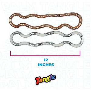 Tangle® Palm Metallic 2-Pack Steel Silver and Rose Gold
