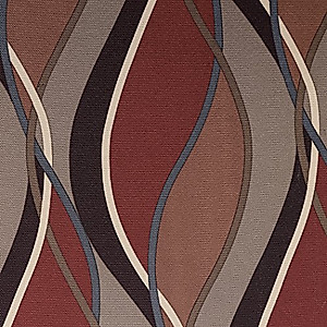 No. 918 Intersect Ogee Print Semi-Sheer Grommet Curtain Panel