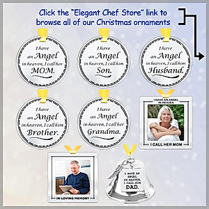 Infant Memorial Ornament Christmas Keepsake- No Footprint is Too Small- Baby Loss Remembrance Sympathy Gift