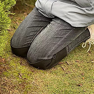 JYBTAA Plus Size Knee Pads For Cleaning Floors,Gardening , Women Pad With Soft Inner Liner, Adjustable Kneeling Suitable Garden,Flooring Yard,Construction,Black XL