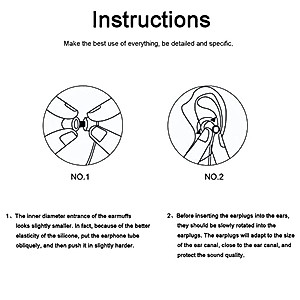 Adhiper Silicone Earplugs 6 Pieces of Eartips Replacement Earplugs is Compatible for Beats Studio Buds Headphones (Red)