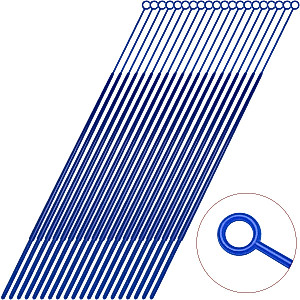 MEETOOT 20pcs 10μl Sampling Rod Disposable Inoculating Loop Individually Aseptic Package