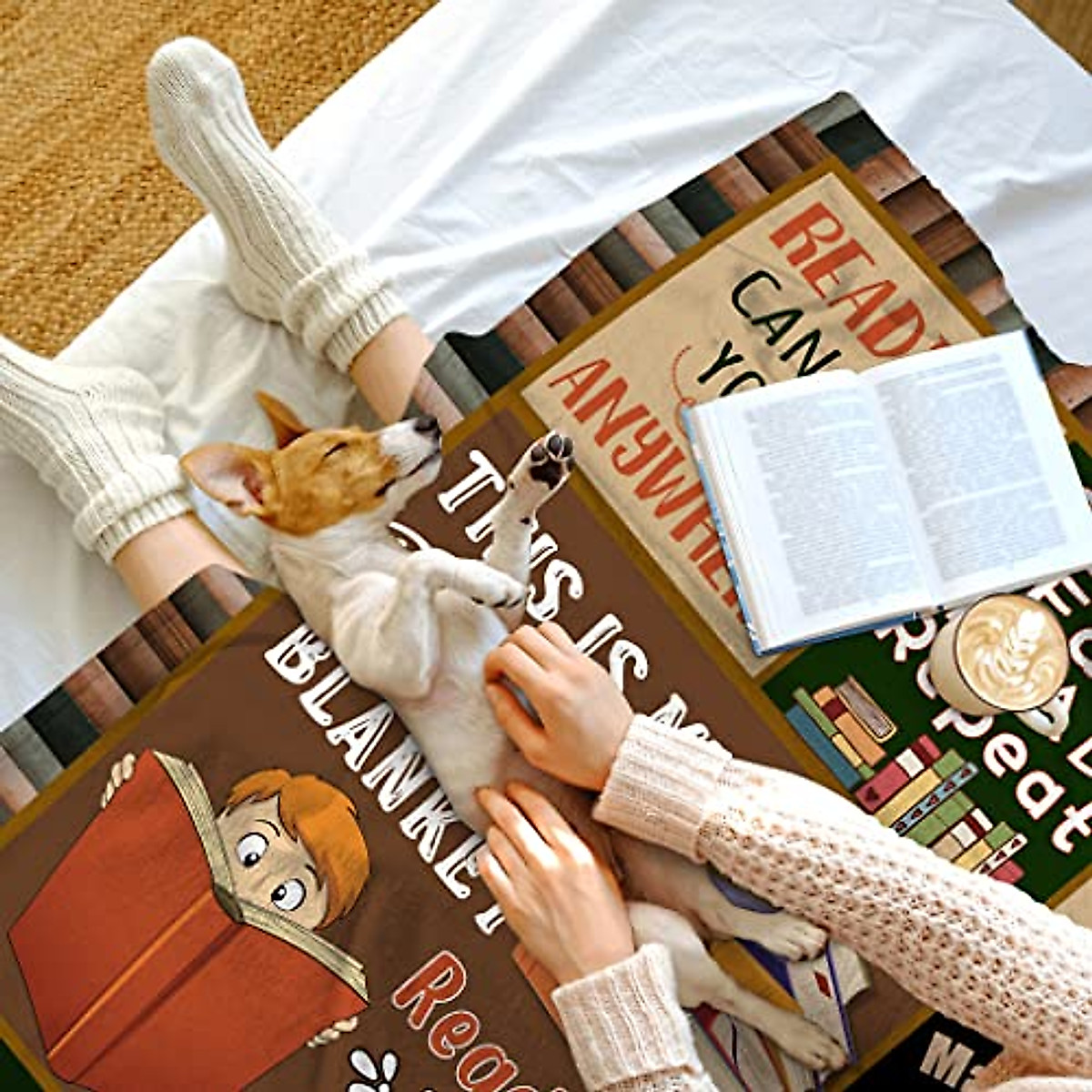 Book Lovers Gifts, Good Gifts for Book Lovers Book Reading Librarian Gifts Book Blanket 50"x60", Gifts for People Who Like to Read Book Club Gifts for Women
