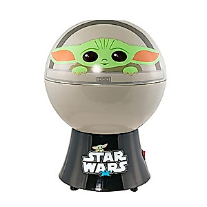 Uncanny Brands Star Wars The Mandalorian Popcorn Maker- Baby Yoda Kitchen Appliance