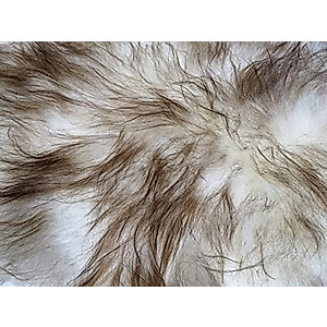 Home Collezione by Salvani Genuine Icelandic Sheepskin Rug Throw (Shade of Brown) 24"x36"