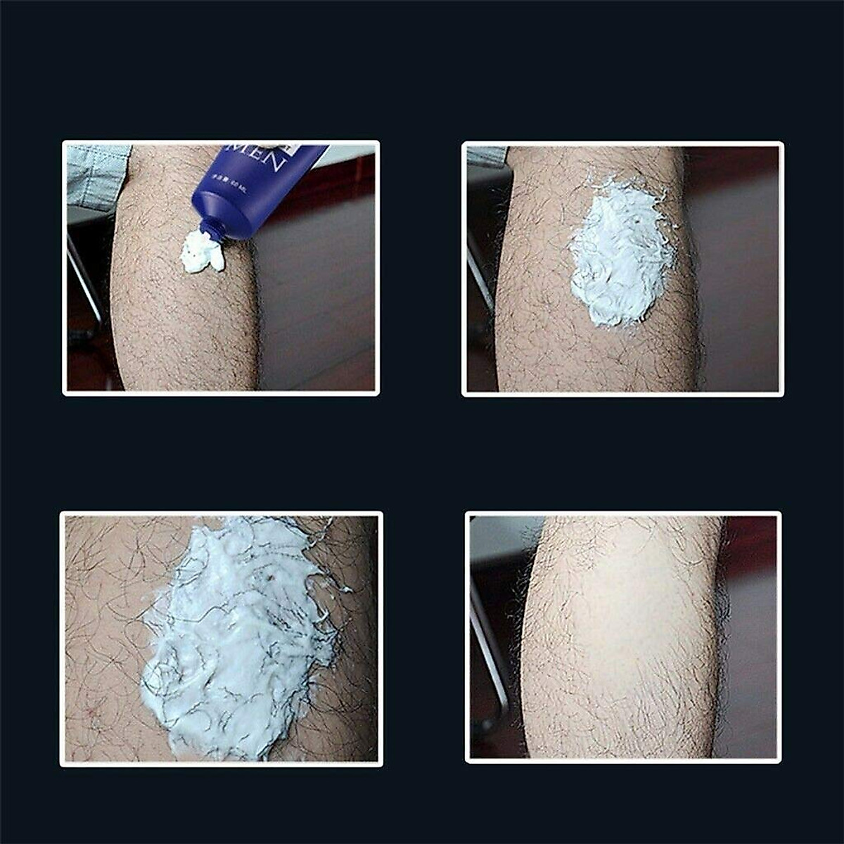 AFGQIANG Permanent Hair Removal Cream Depilatory Paste Beard Moustache Remover Cream