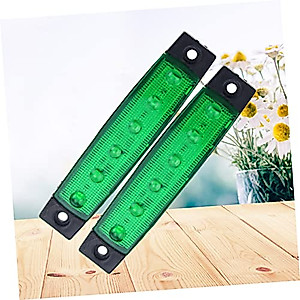 VICASKY Trailer Taillight 2pcs 6 Lights 12v Small Lights Taillight The Width Light Side Lights Truck Green Truck Indicators Signal Lights Light Lamp Side Marker