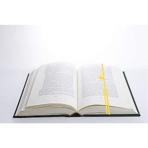 TEKEFT 7 pcs Finger Pointer Bookmark Elastic Book Mark Strap - Random Color- (7 Color)