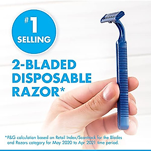 Gillette Sensor2 Men's Disposable Razor, 12 Count (Pack of 3), Blue