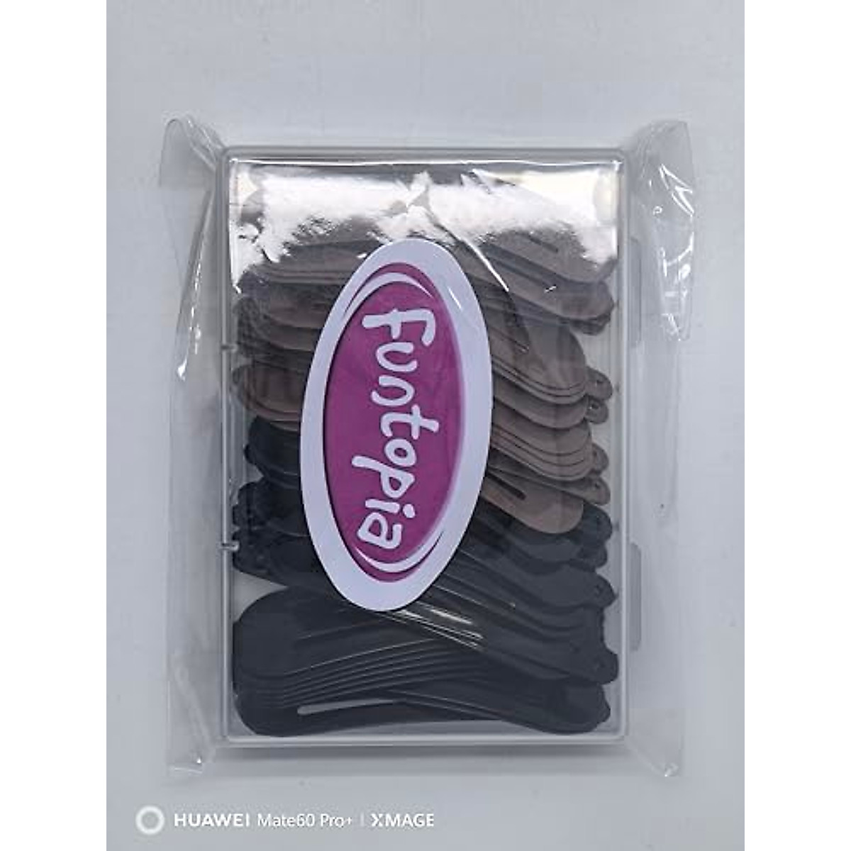 Women Hair Clips, Funtopia 40 Pcs 7cm / 2.8 Inch Long No Slip Metal Hair Clips Large Snap Hair Clips Barrettes Hairpins for Thick Hair (Brown, Black)