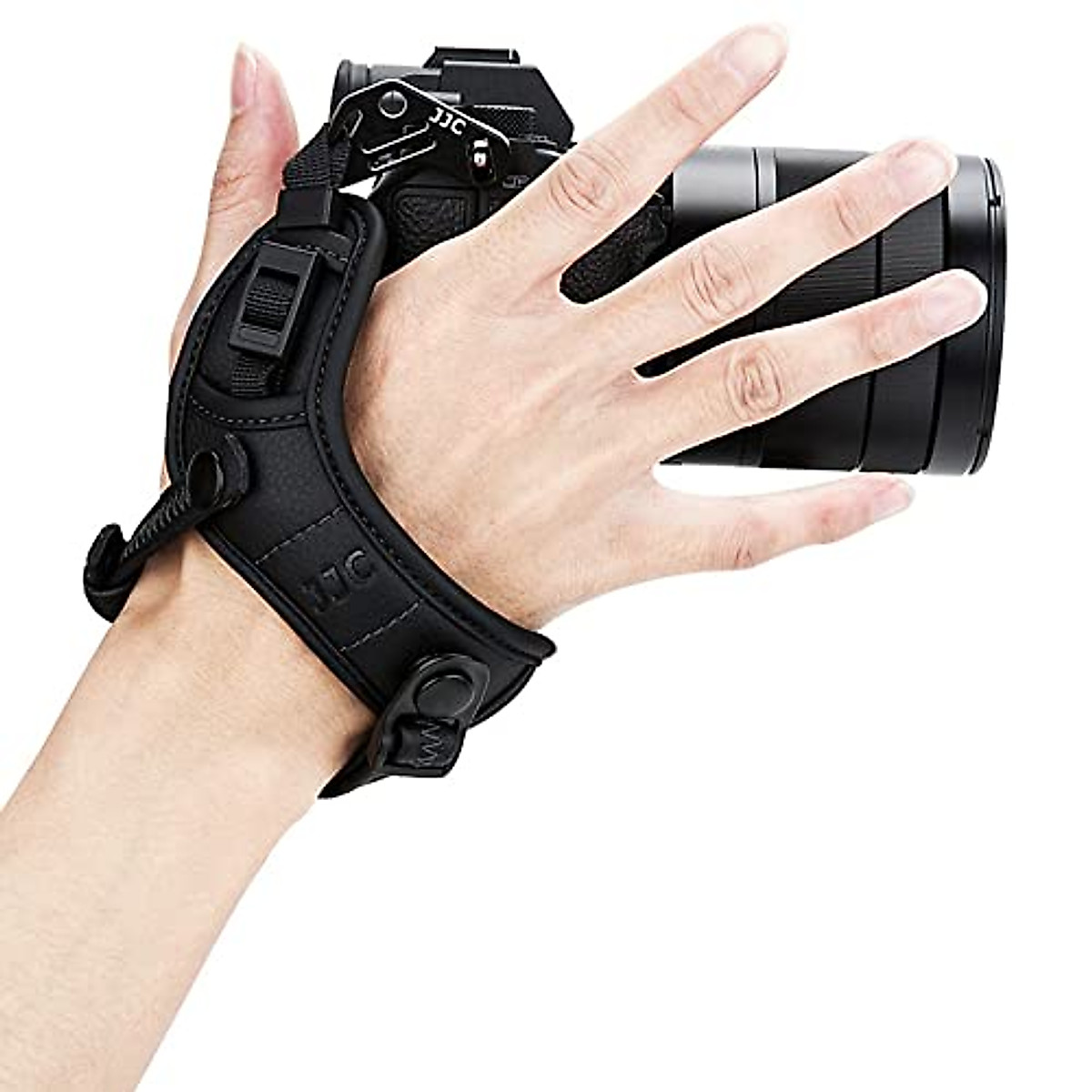 JJC Mirrorless Camera Hand Strap Grip for Sony A7R V IV III II A7IV A7S III II A7RIV A7RIII A7III A7RII A7II A1 A9 II A7C ZV-E10 A6600 A6500 A6400 A6300 A6100 A6000 RX1 RX1R RX1RII RX10 IV III II