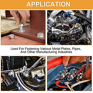 MroMax 20Pcs M4 x 20mm Hex Head Screws Bolts, 304 Stainless Steel 18-8, Fully Threaded, External Hex Drive, for Mounting Chair, Handles, Rail, Pump, Wheels, Antenna Parts, Boat and Plastic Bumpers