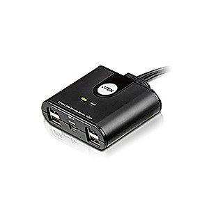 ATEN US224 2-Port USB Peripheral Sharing Device - USB - External - 7 USB Port(s) - 7 USB 2.0 Port(s)
