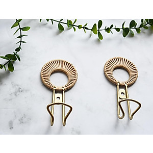 OVENKEI Wall Hooks Boho Nursery Decor Wall Hooks for Hanging Towel Hook Boho Decor Wall Hooks Decorative for Hanging Towels