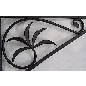 Minuteman International Crane, 18-inch Fireplace Pot Hanger Bracket, Black