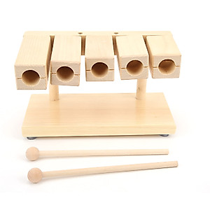 5 Tones Wood Percussion Block Musical Instrument Timber Drum Rhythm Maple Blocks for National Opera Music