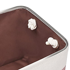 Syeeiex Set of 6 for Storage Cubes, Storage Bin Cubes for Clothes Storage , 10.5'' X 10.5'' X 11'' Cube Storage Bins with Rope Handles, Home, Nursery Home,