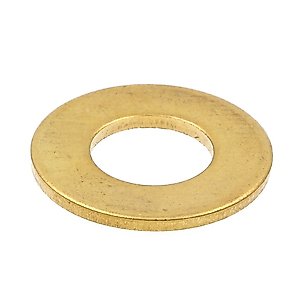 Prime-Line 9080025 Flat Washers, SAE, 3/8 In. X 7/8 In. OD, Solid Brass (15 Pack)