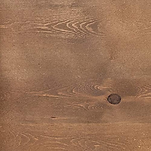 Flash Furniture HERCULES Series 8' x 40" Rectangular Antique Rustic Solid Pine Folding Farm Table