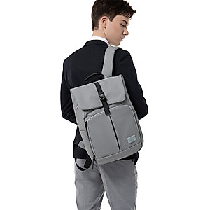 COTS Laptop Backpack for Work, Unisex Business Travel Backpack Fits 15.6 Inch Slim Notebook, Water Resistant College School Bookbag, Fashion Casual Daypack Gifts for Men & Women, Black