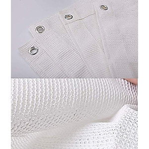 White Balcony Privacy Fence Screen Screening Cover, Screen Cover for Outdoor Shade Sun Protection Windscreen, Mesh Fabric 80% Blockage (Size : 4Mx6M)