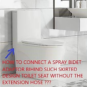 NEW 6 inches Stainless Steel 7/8 male 7/8 female Extension hose toilet seat with hard access Handheld Spray BRAIDED Easy to tight