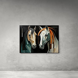 Majestic Black Stallion Galloping In The Clouds, Black Horse On Salt Flats, Canvas Print, Black Horse Print, Black Horse Wall Art