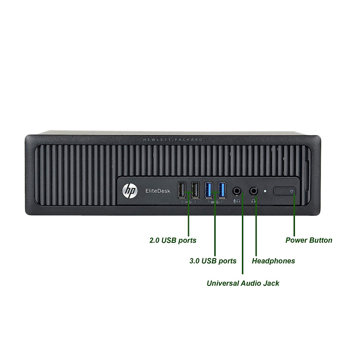 HP 800 G1 USFF Computer Desktop PC, Intel Core i5 3.2GHz Processor, 8GB Ram, 320GB Hard Drive, WiFi | Bluetooth, 1080p Webcam, Wireless Keyboard & Mouse, 22 Inch Monitor, Windows 10 (Renewed)