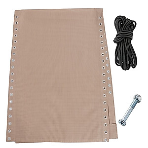 17" 19" 21" Wide Zero Gravity Chair Replacement Fabric, Repair Cloth with 4 Gravity Chair Replacement Cord Screws Kit, Zero Gravity Chair Accessories for Sling Patio Lawn Lounge Chair, Tan