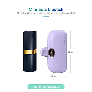 Kuulaa Plug-in USB C Portable Charger 5000mAh & 26800mAh USB C Power Bank Dual-Output Battery Pack