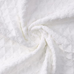 Microfiber Premium Dish Cloths, 12 x 12 inches, Super Absorbent and Soft, Waffle Weave Designed Lint-Free Reusable Kitchen Towels, Perfect for Household Cleaning (Pink&White, 6)