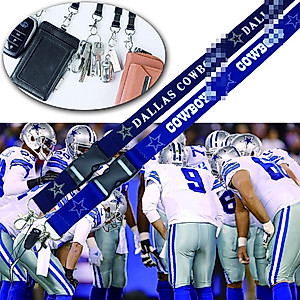 2 Pieces Cow-boy Lanyard for ID Badges Breakaway Driving Style Breakaway Lanyard Keychain Lanyard Key Ring for Car Truck SUV House Office Motorcycle for Keys